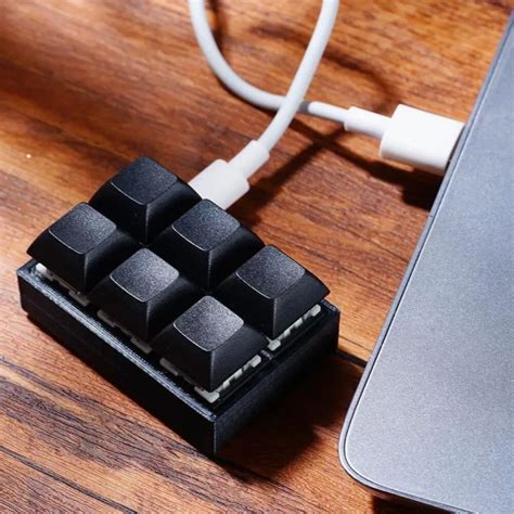 6 Keys Keyboard Usb Custom Programmable Macro Keypad One Key Shortcut