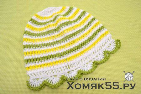 Летняя шапочка для девочки