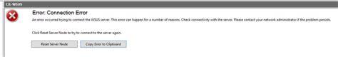 Wsus Error Windows Spiceworks Community