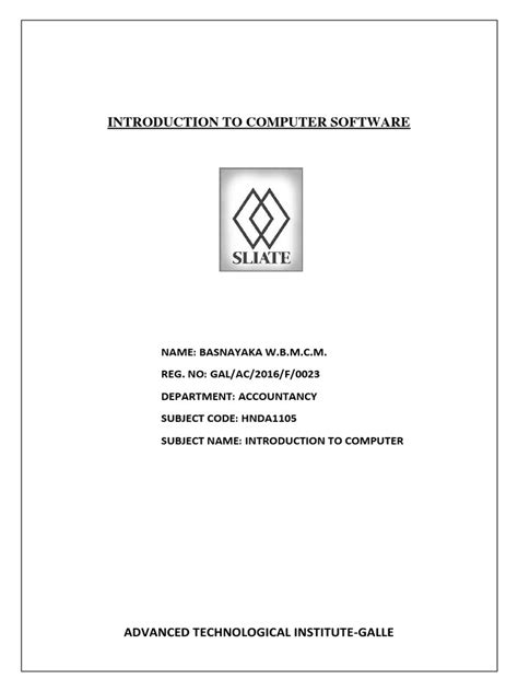 introduction to computer software pdf system software application