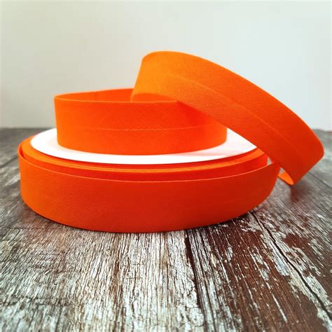 Bias Binding 27mm Orange Paper And String