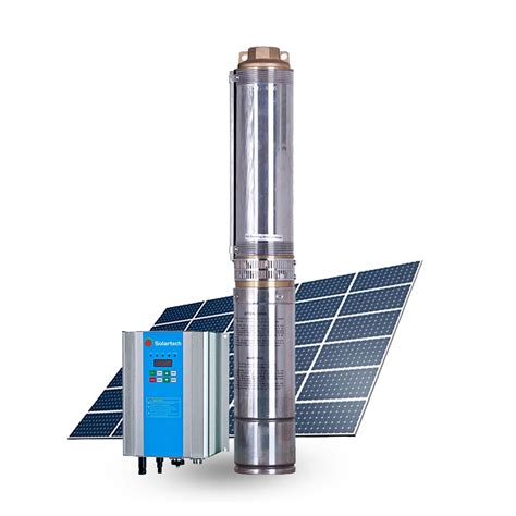 Kit Bomba Sumergible Solar Centrífuga Con Motor Dc Inverter Paneles