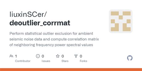 Github Liuxinscer Deoutlier Corrmat Perform Statistical Outlier