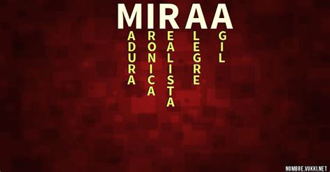 Qué Significa Miraa
