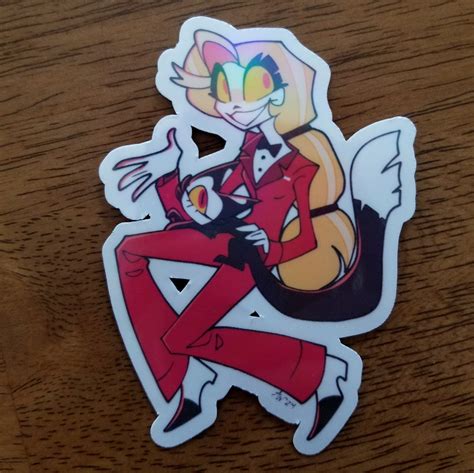 Holographic Hazbin Hotel Stickers Main Cast Etsy