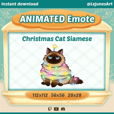 Animated Cat Emote Cat Meme Twitch Emotes Siamese Cat Twitch Emote
