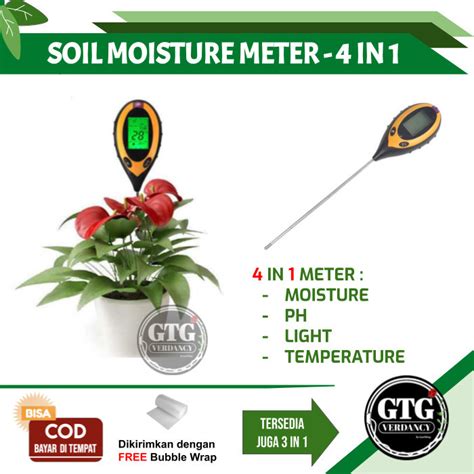 Jual Soil Mosture Meter 4 In 1 3 In 1 Temperature And Kelembapan
