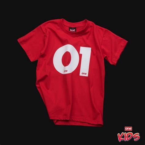 Червена Детска Тениска за Момчета O1 Tech 1inmindbg