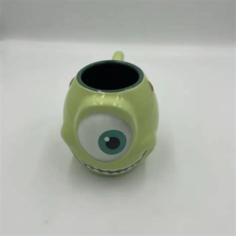 Disney Store Monsters Inc Mike Wazowski 3d Figural Ceramic Coffee Mug