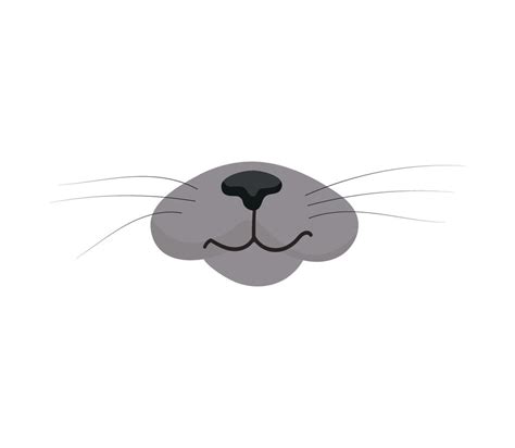 Vector Illustration Of Cat Nose 19019577 Vector Art At Vecteezy