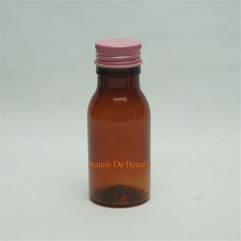 Jual Botol Obat Sirup 60 Ml Coklat Tutup Alumunium Ulir Js Botol