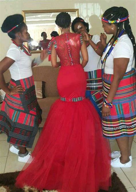 Gorgeous Venda Bridal Team African Traditional Wedding Dress African