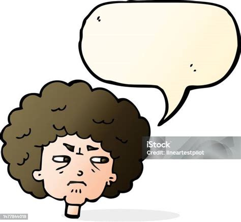 말풍선이 있는 쓴 여자 말풍선을 늙었다 그라데이션에 대한 스톡 벡터 아트 및 기타 이미지 그라데이션 낙서 드로잉 대화