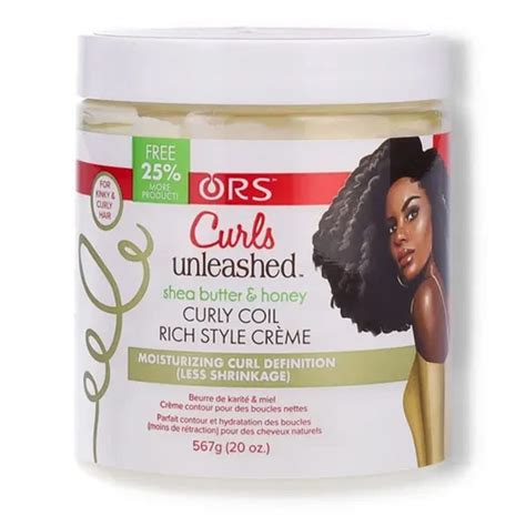 curls unleashed style and maintenance shea butter and honey curly coil creme for