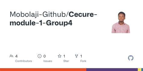 Github Mobolaji Github Cecure Module Group