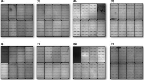 Photovoltaic Cell Defects Observed In El Images A Black Area B Download Scientific