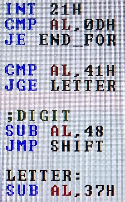 Solved The Following Code Is Written In Assembly 8086