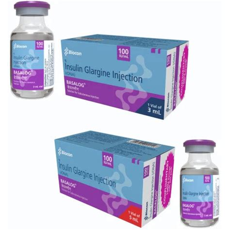Insulin Glargine Injection Strength 100 Iupackaging Size 3ml And 5ml