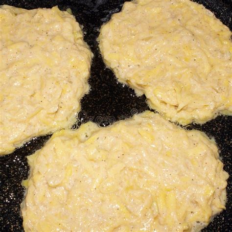 The Mass For Making Potato Pancakesgrated Potatoes With Egg And Spices