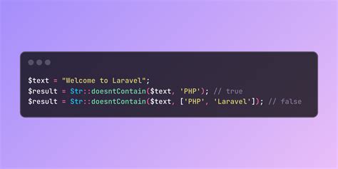 Checking String Absence With Laravels Doesntcontain Php Tutorial Phpcn