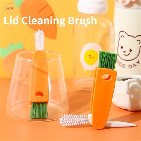 3 Dalam 1 Cawan Tudung Pembersihan Berus Getah Cincin Alur Jurang