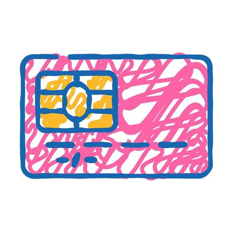 Emv Card Bank Payment Icon Doodle Illustration 49840378 Vector Art At