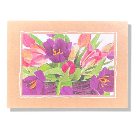 Blanco Wenskaart Bloemen Aquarel Bloemen 10x15cm Cards And Crafts