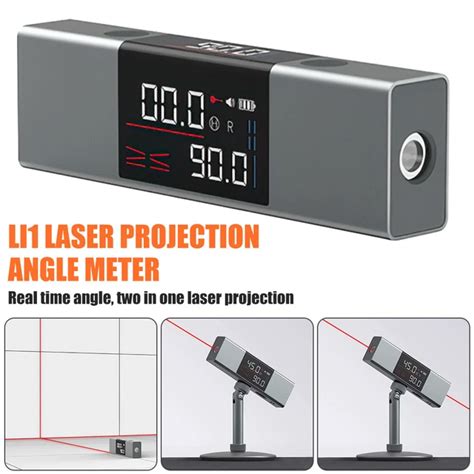 Laser Protractor Angle Measure Laser Level Meter Ruler Tool Led Digital