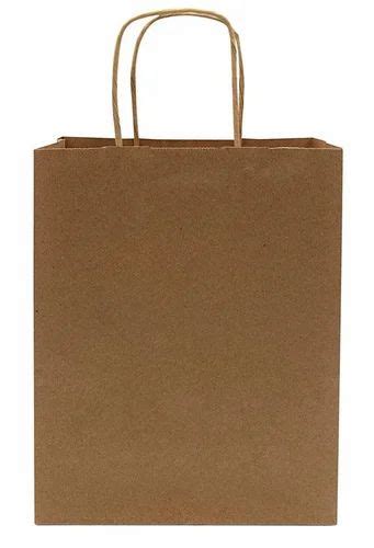 Brown Kraft Paper Shopping Bag For Grocery Capacity 5kg At ₹ 7piece