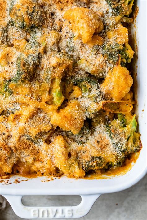 Broccoli Cauliflower Casserole The Almond Eater