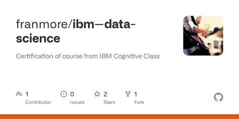 GitHub Franmore Ibm Data Science Certification Of Course From IBM