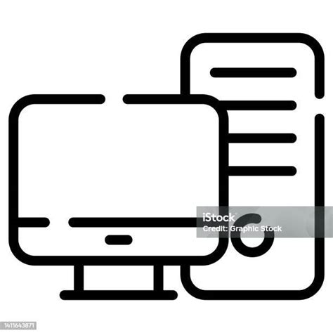 Cpu 흰색 배경에 격리 된 컴퓨터 라인 아이콘 0명에 대한 스톡 벡터 아트 및 기타 이미지 0명 공란 데스크탑 컴퓨터 Istock