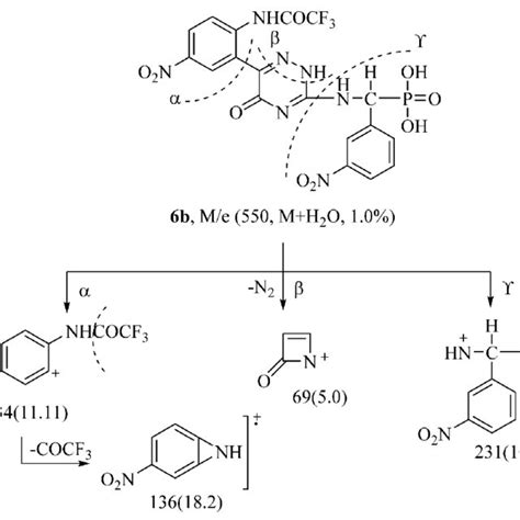 Mass Fragmentation Pattern Of Compound 6f Download Scientific Diagram