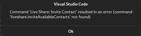 LiveShare S Share And Join Buttons Not Responding Issue 4649
