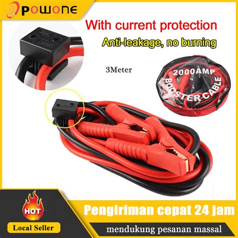 Jual [kabel Jumper] Powone Heavy Duty Booster Cable Kabel Jumper Aki