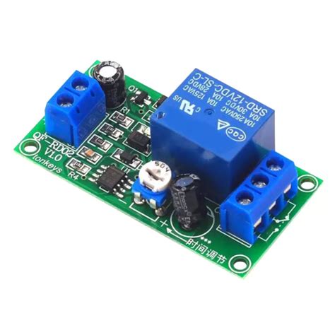 Time Adjustable Delay Relay Module Ne555 Timer Control Switch Board 12v