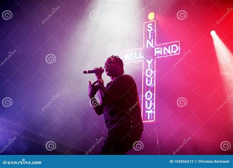 Pusha T Hip Hop Band Perform In Concert At Primavera Sound 2016