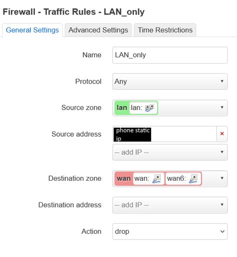 Firewall Block WAN Connections To Specific Device Installing And Using OpenWrt OpenWrt Forum