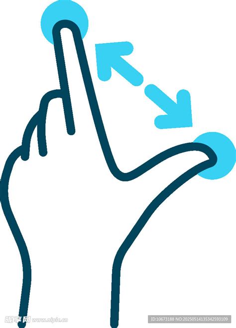 双指缩放手势图示设计图图片素材其他设计图库昵图网