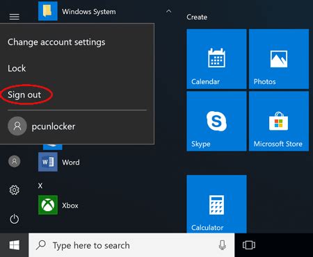 Logout Microsoft Account
