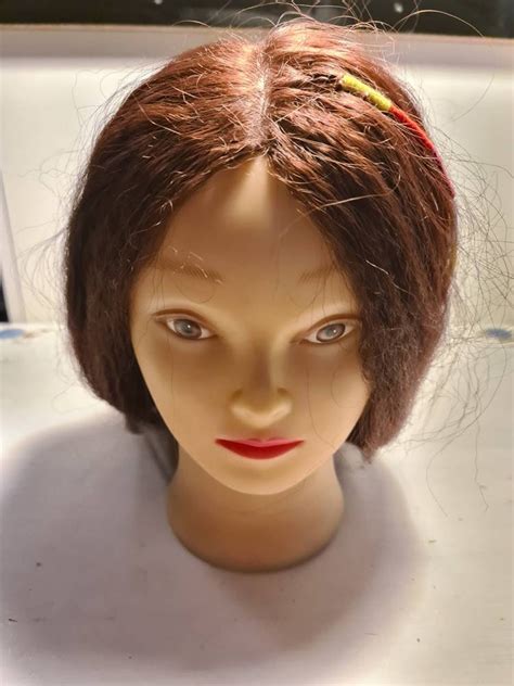 Tailors Dummy Dress Forms Perm Hair Dyeing Teaching Head Training Head