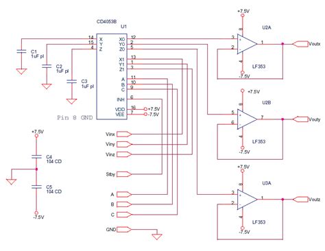 Sample And Hold With Standby Cd4053 Electronics Circuits