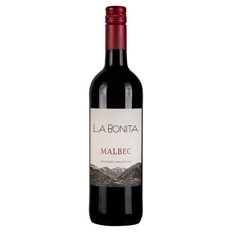 La Bonita Malbec Mendoza 75cl Argentinian Red Wine Next Day