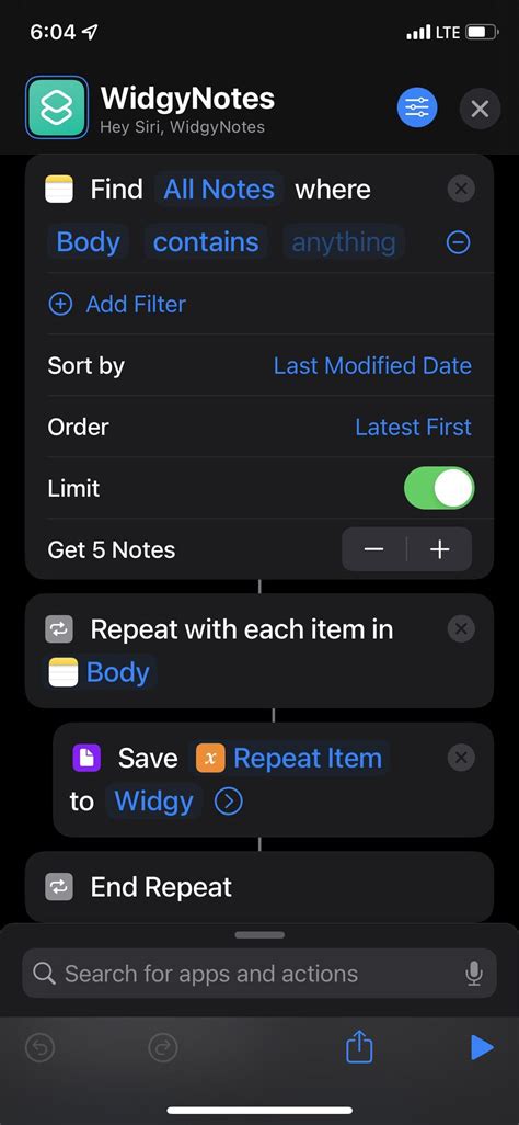 Dark Notes Widget With Buttons To Cycle Between 5 Notes Reload Notes