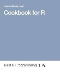 Cookbook For R Best R Programming TIPs Free R Tutorial In PDF