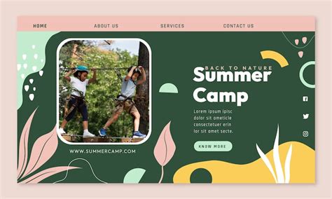 Summer Camp Email Template Vectors Download Free High Quality Vectors