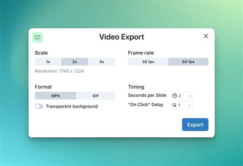 Video Export Documentation Snappify