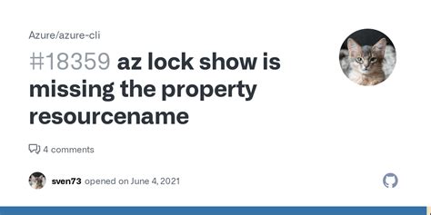 Az Lock Show Is Missing The Property Resourcename · Issue 18359