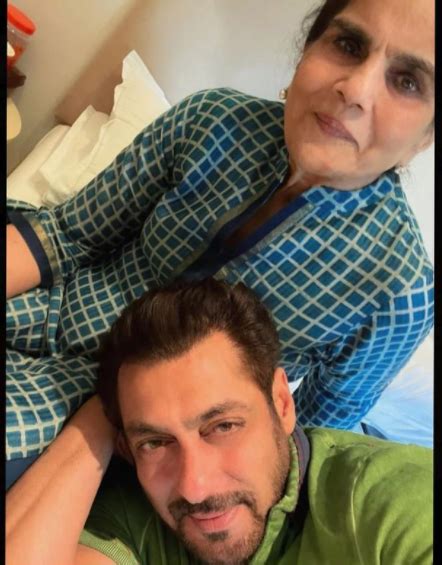 Salman Khan Shares A Priceless Picture As He Lays In Mother Salma Khan
