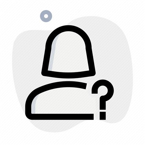 Single Woman User Question Mark Icon Download On Iconfinder